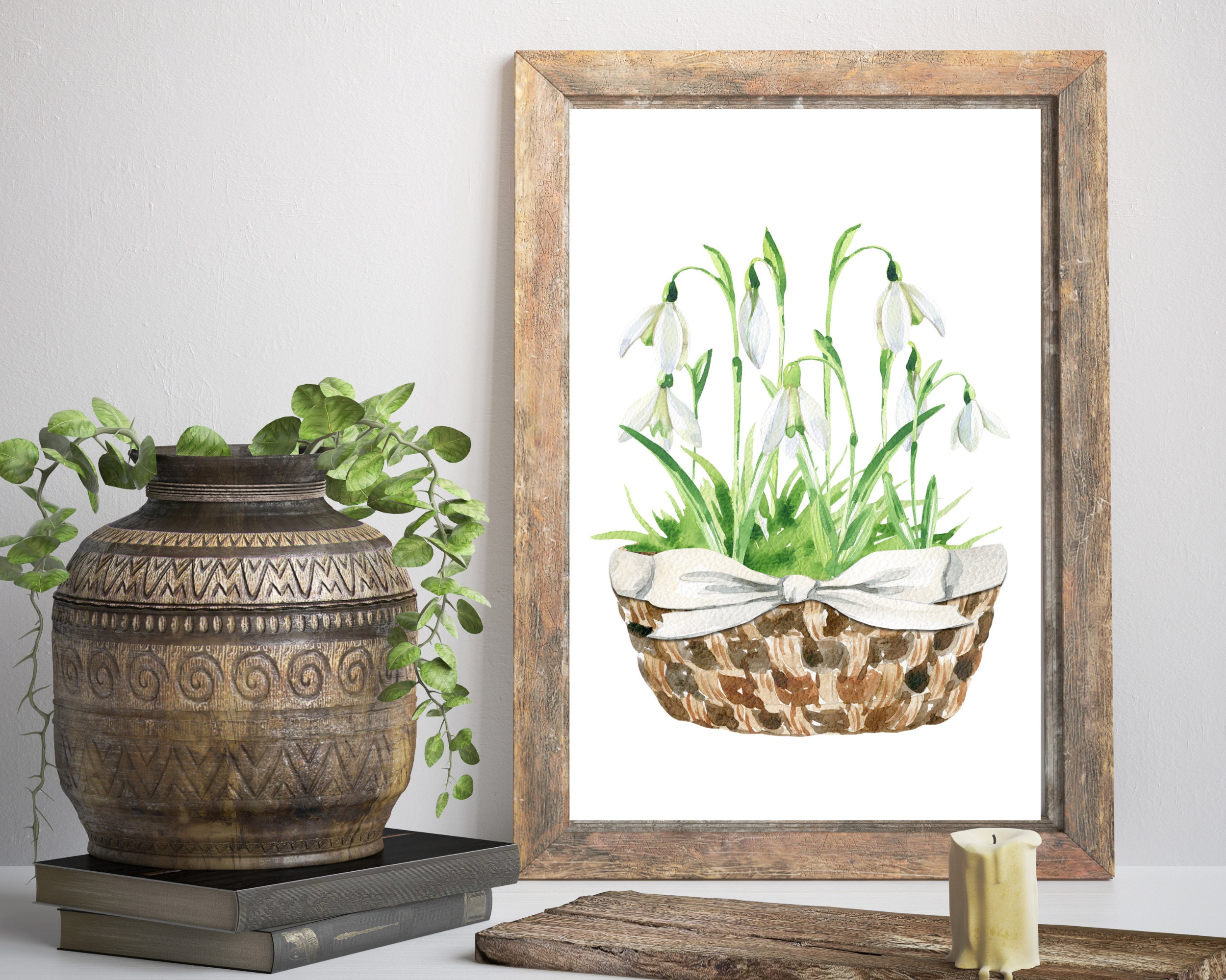 Potted Plant Theme Bundle Mailed Prints Set 6, Printed & Mailed Plant ...