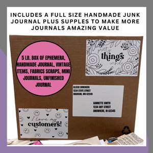 Junk Journal Bundle Plus Bonus Handmade Purple Quilt Junk Journal & Ephemera Vtg Paper, Vintage ...