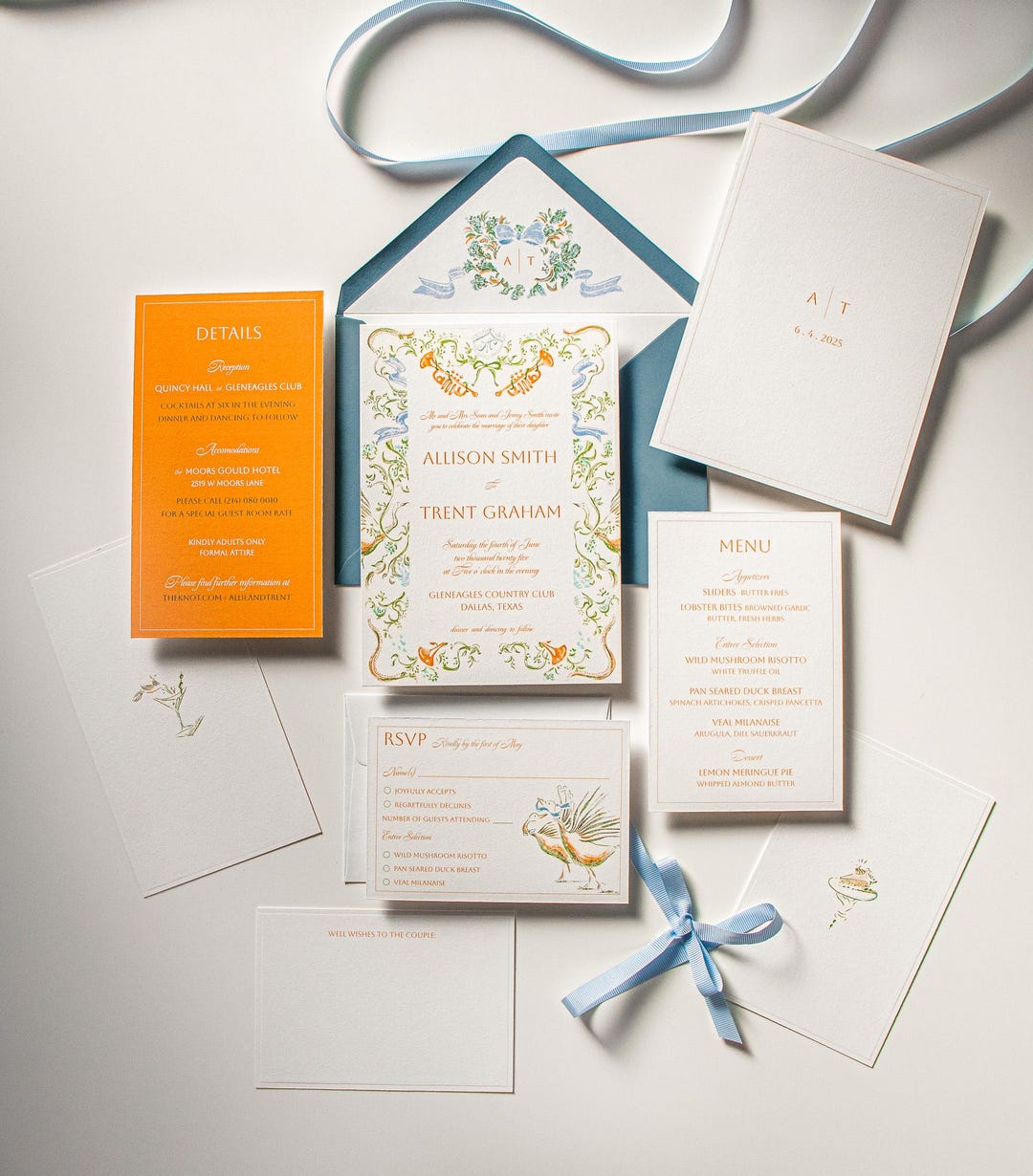 Full Custom Wedding Invitation, Timeless Wedding Invitation, Classic ...