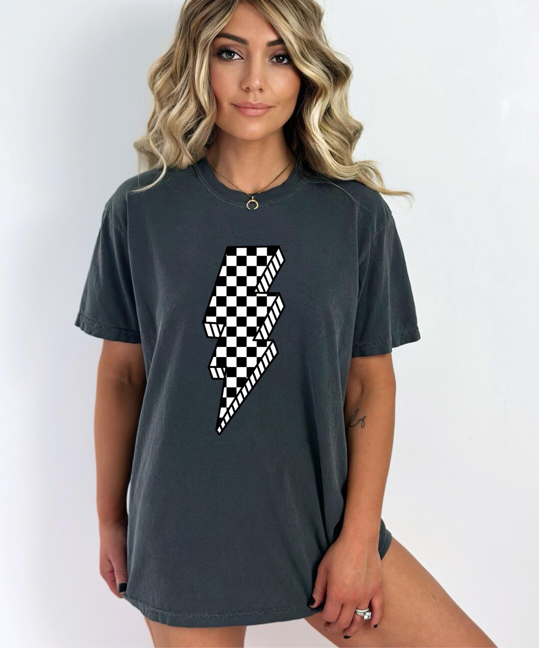 Comfort Colors Lightning Bolt Shirt, Womens Gifts, Womens Tshirts, Lightning Bolt T-shirt, Girl ...