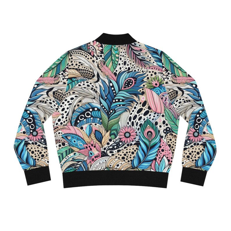 Woman Bomber Jacket in Boho Style Stand Out in the Crowd With This ...