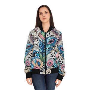 Woman Bomber Jacket in Boho Style Stand Out in the Crowd With This ...
