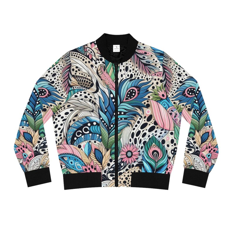 Woman Bomber Jacket in Boho Style Stand Out in the Crowd With This ...