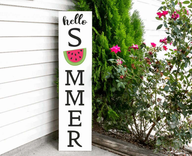 Hello Summer Front Porch Sign | Summer Front Porch Decor | Welcome Sign ...