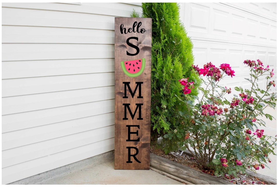 Hello Summer Front Porch Sign | Summer Front Porch Decor | Welcome Sign ...