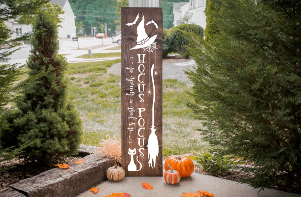 It's Just A Bunch of Hocus Pocus Halloween Porch Sign | Halloween Porch ...