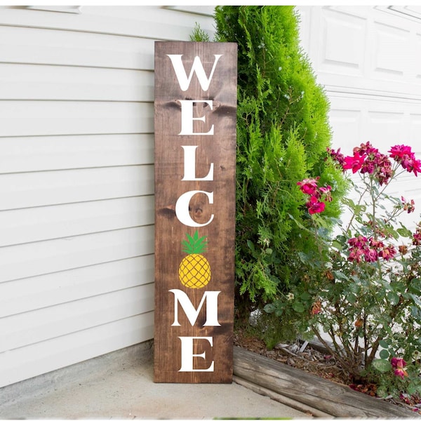 Pineapple Welcome Sign - Etsy