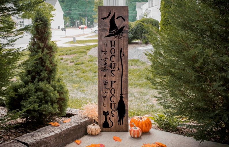 It's Just A Bunch of Hocus Pocus Halloween Porch Sign | Halloween Porch ...