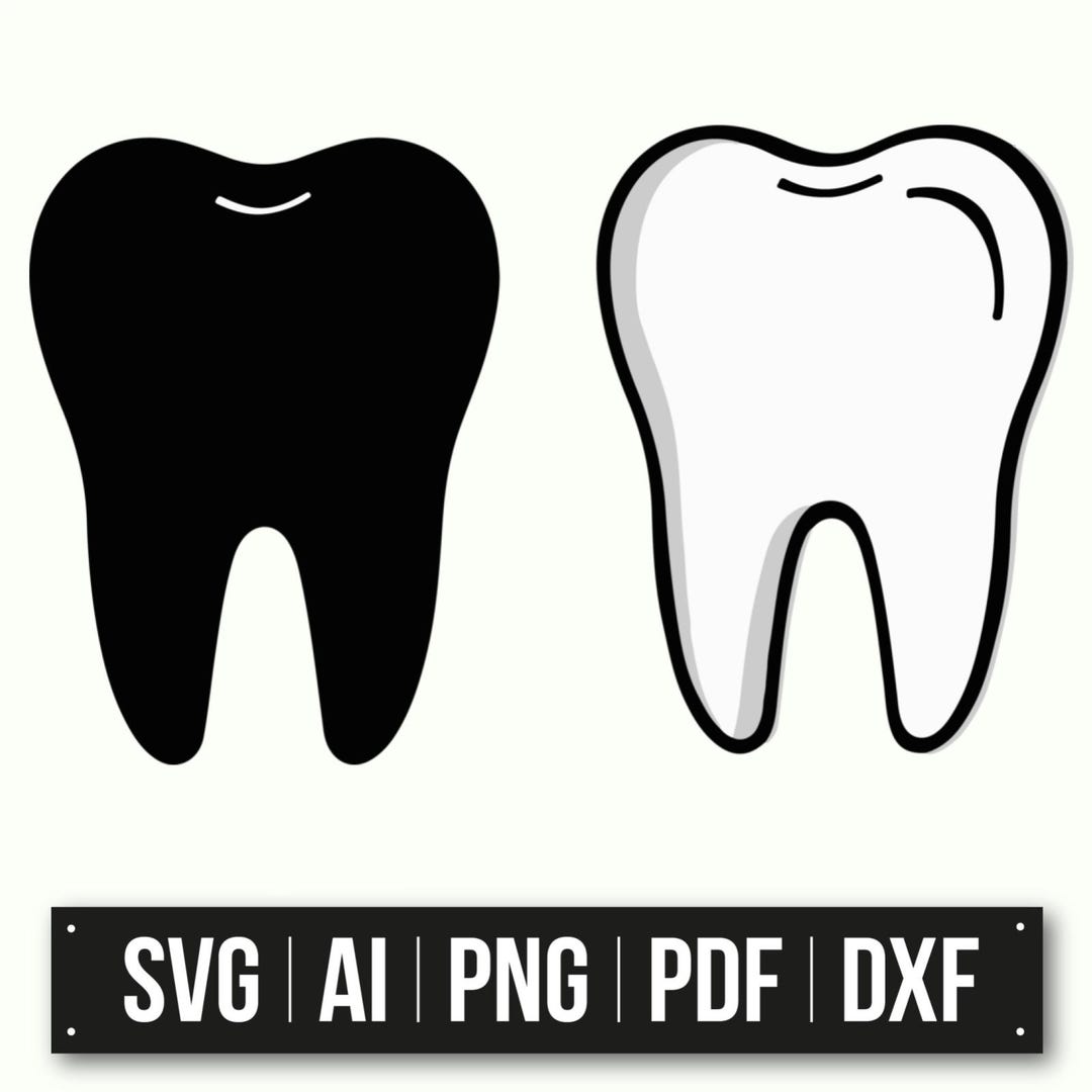 Tooth Design Clipart | Dental Graphic SVG | Tooth Logo PNG | Dentist ...