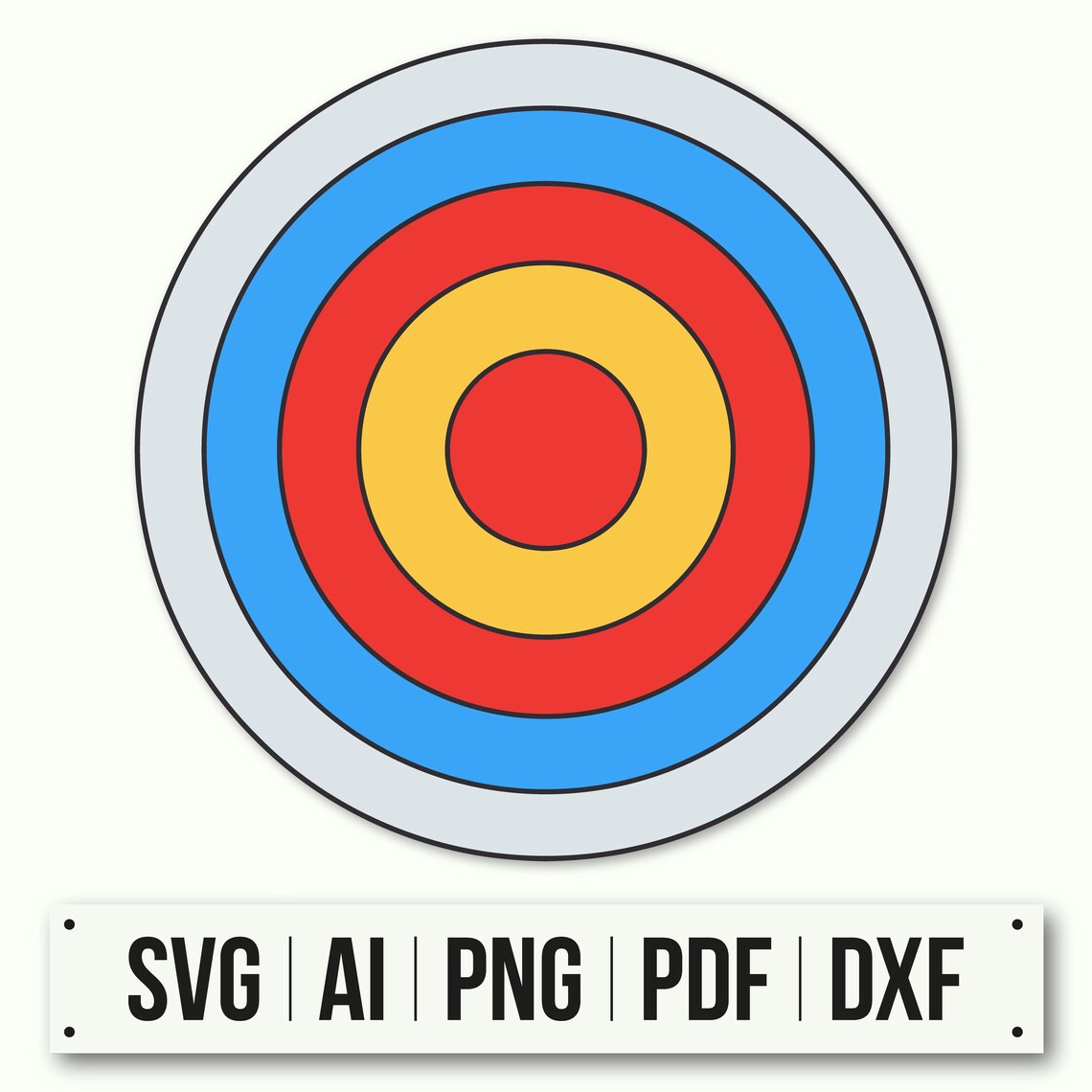 Bullseye Svg | Target Svg | Target Practice | Instant Download ...