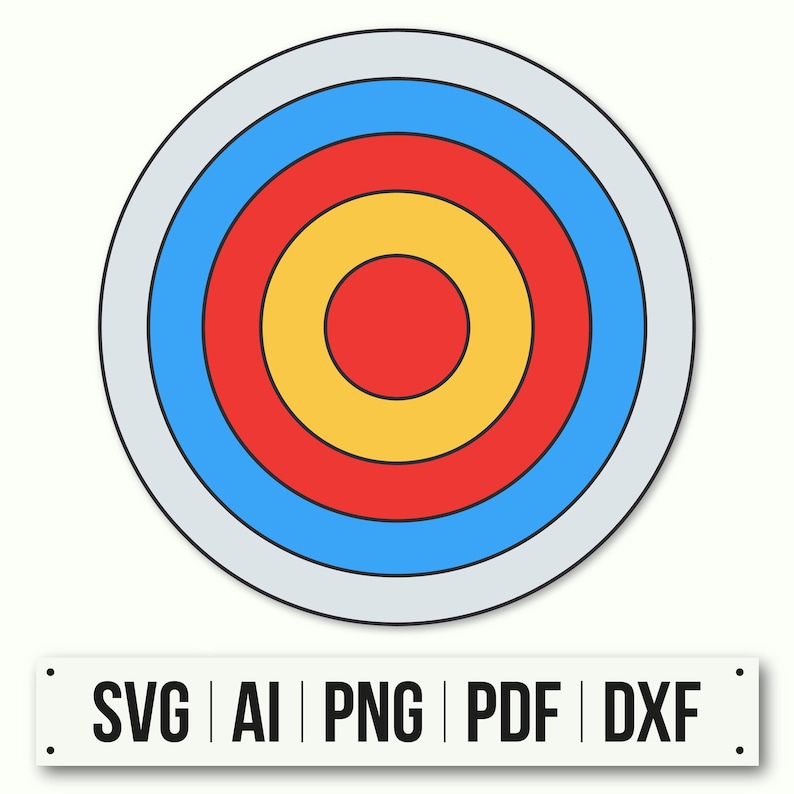 Bullseye Svg | Target Svg | Target Practice | Instant Download ...