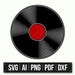 Vinyl Record SVG | Music Record Clipart | Retro Turntable Cut File ...