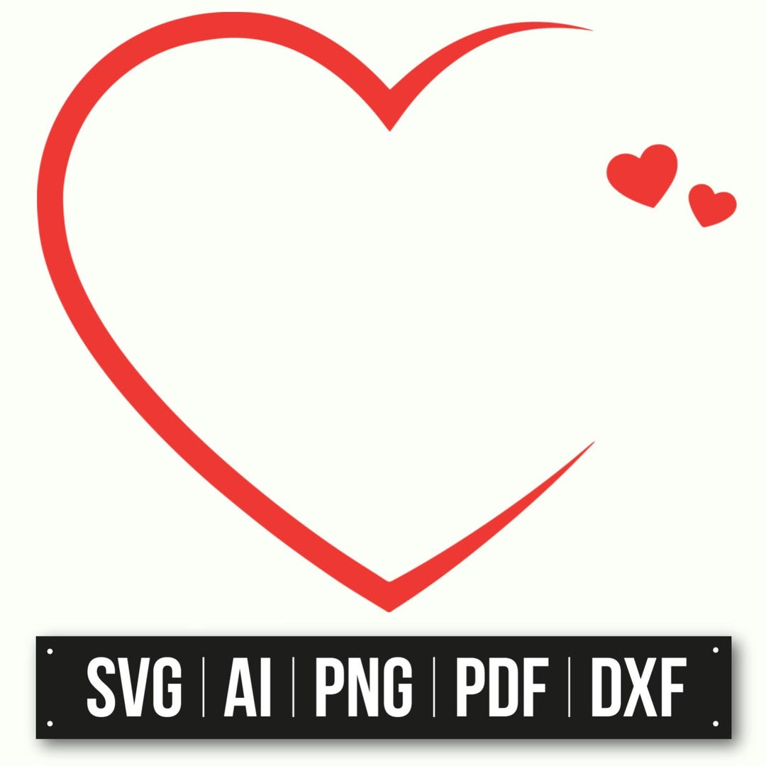 Minimalist Heart Design | Red Heart Illustration | Valentine's Day ...