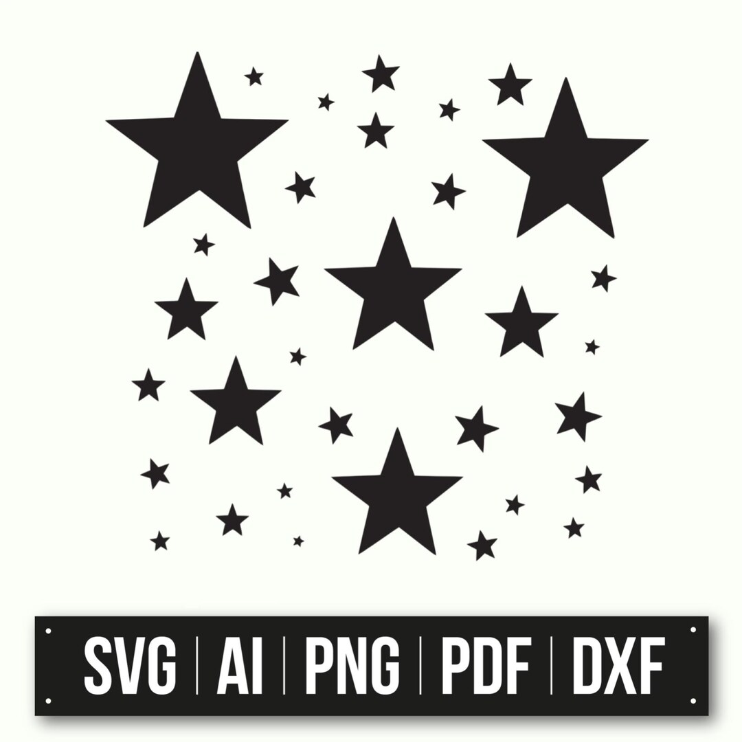 Star Pattern Vector Design | Instant Download | Craft Supplies | DIY ...