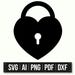 Heart Lock Svg | Heart Padlock Svg | Love Symbol Clipart | Valentine’s ...