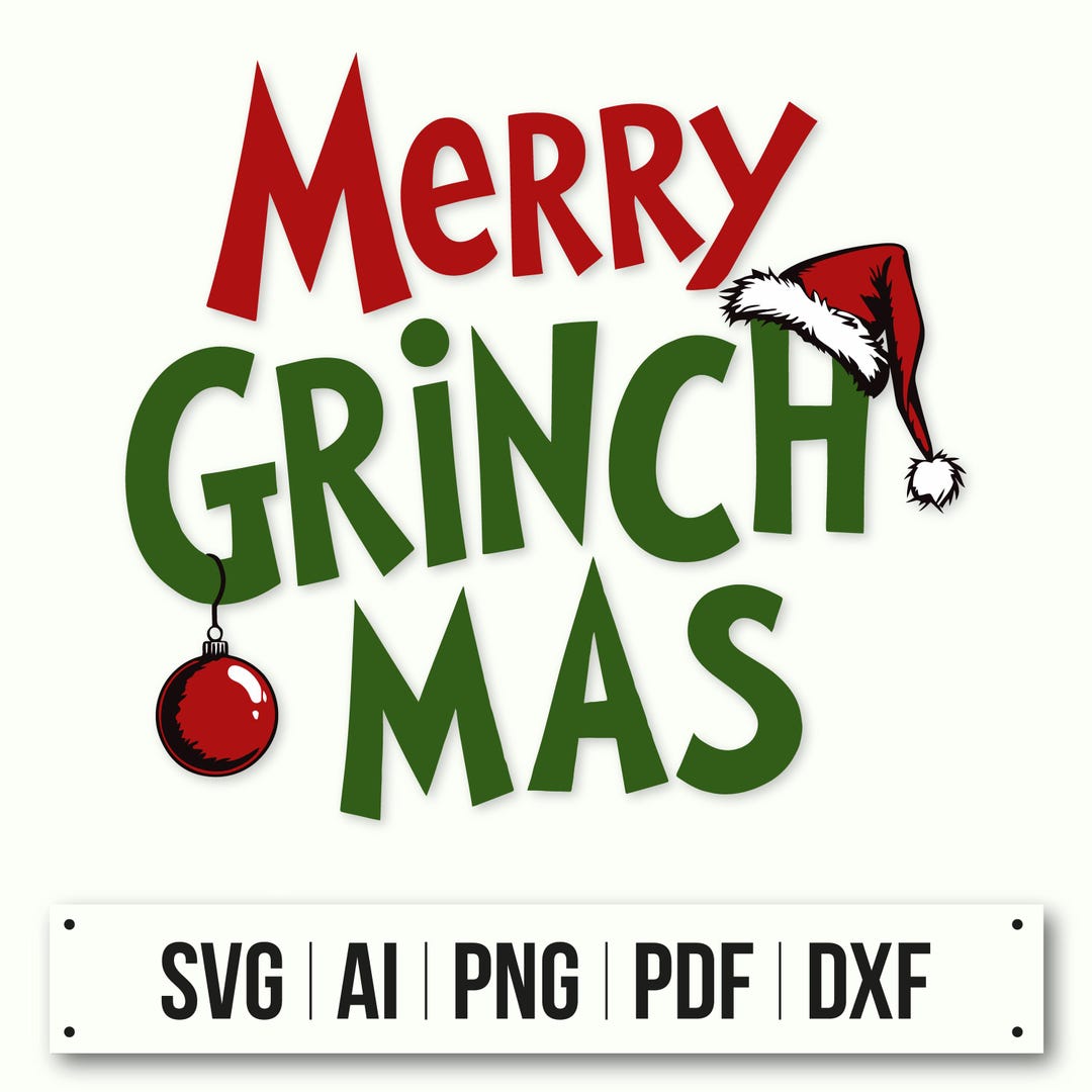 Merry Grinchmas SVG | Instant Download | Grinch Graffiti Art | Funny ...