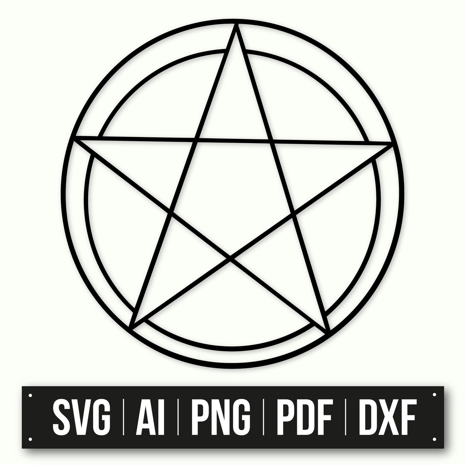 Pentagram SVG Cut File | Witchy Star Clipart | Pagan Instant Download ...