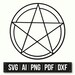 Pentagram SVG Cut File | Witchy Star Clipart | Pagan Instant Download ...