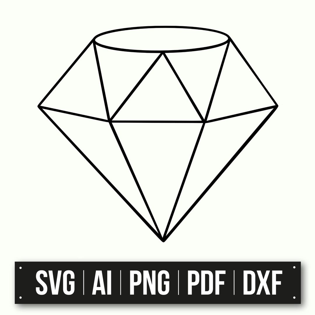 Diamond Svg | Diamond Cut File for Cricut | Glowforge Design | Wedding ...