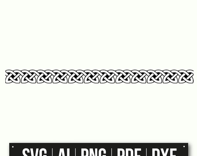 Celtic Border SVG Celtic SVG Celtic Divider Border Vector Celtic Knot ...