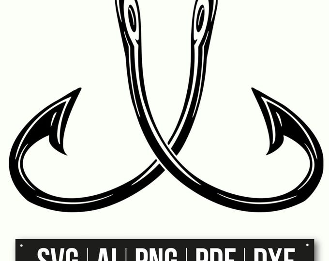 Fishing Hook SVG File, Fishing Hook Clipart Png, Fishing SVG Files for ...