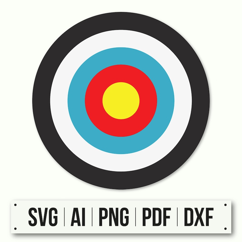 Target Planner Sticker SVG | Instant Download | Archery Target Board ...