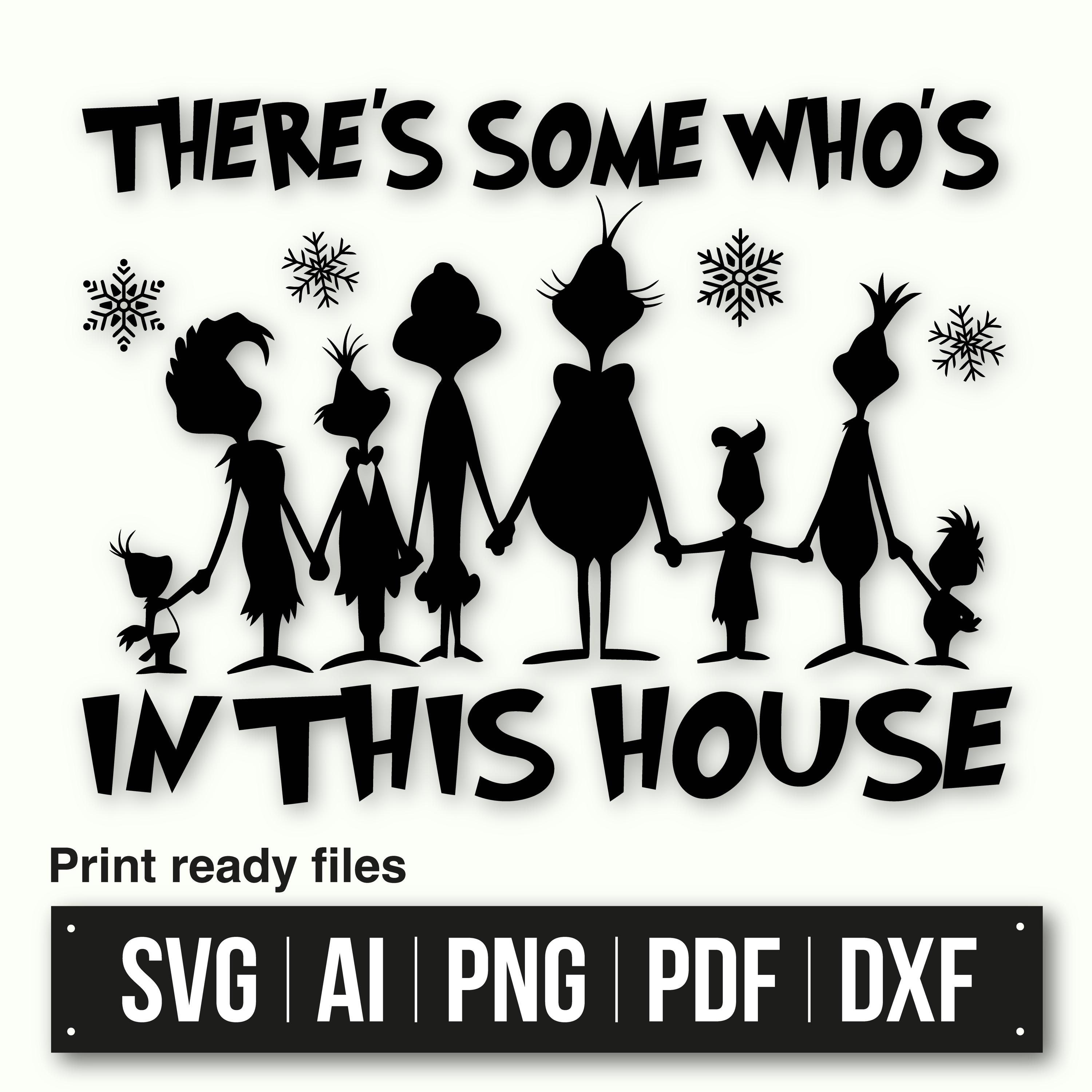 Whoville Family |instant Download |grinch Face Svg | Grinch Face ...
