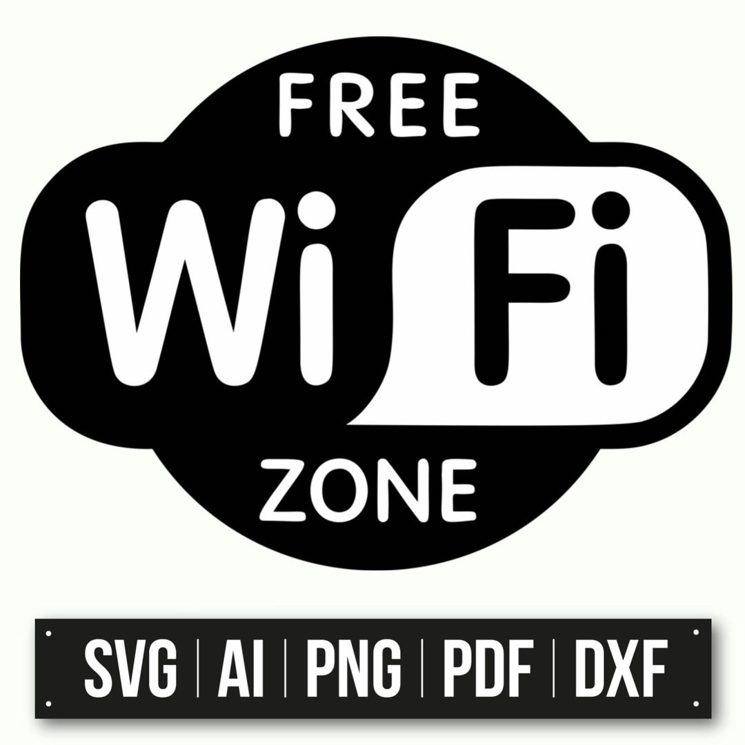 Free Wifi Zone Sign | Instant Download | Wifi Symbol SVG | Printable ...