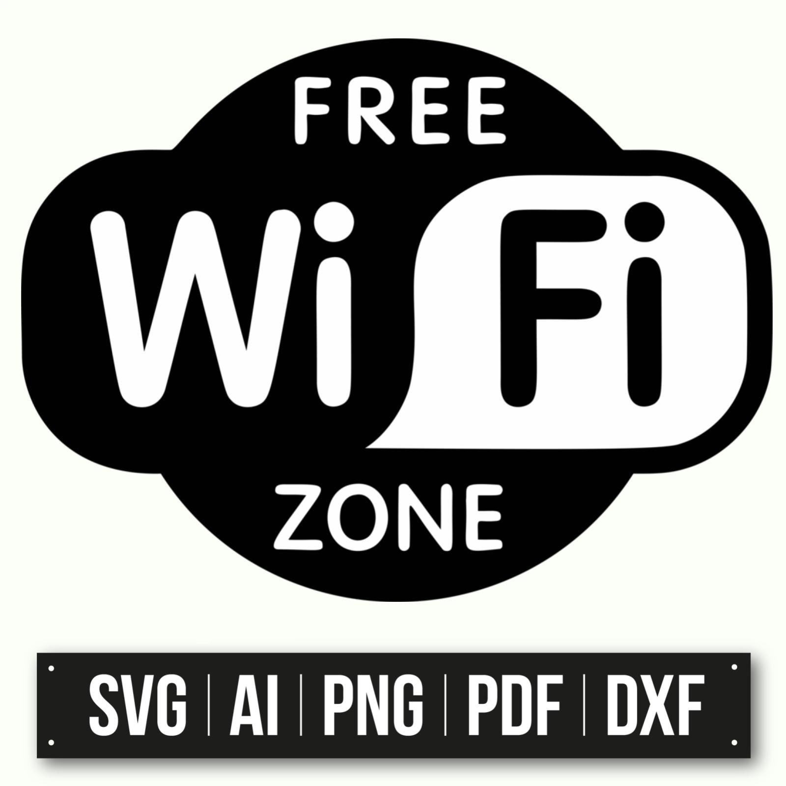 Free Wifi Zone Sign | Instant Download | Wifi Symbol SVG | Printable ...