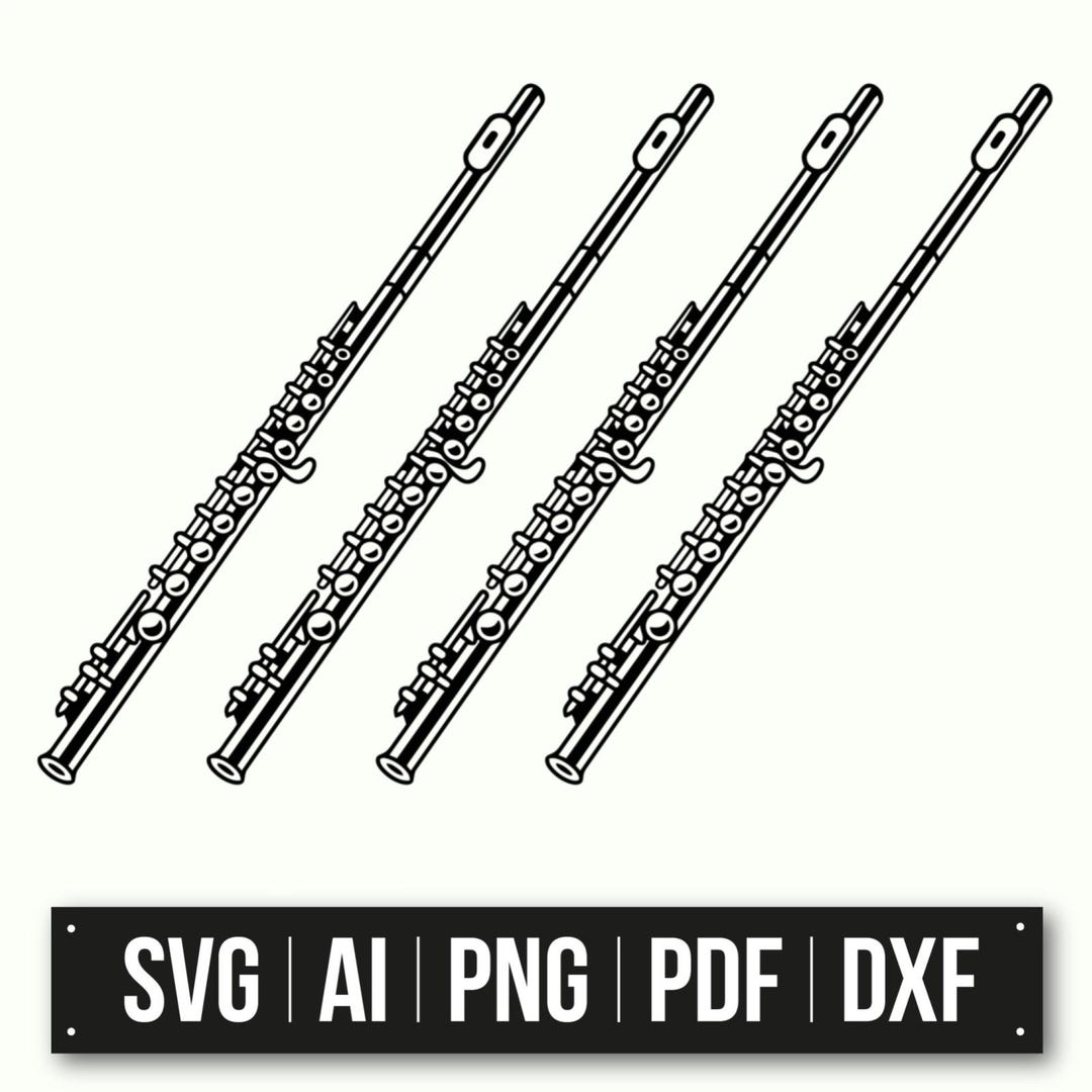 Vector Flute Clipart Bundle | Instant Download | Musical Instrument ...