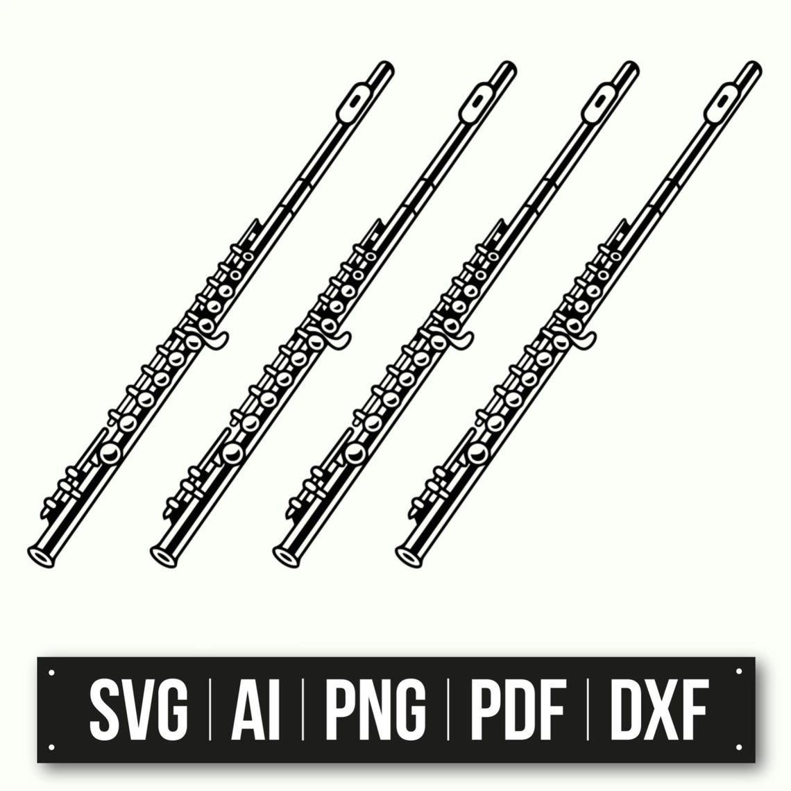 Vector Flute Clipart Bundle | Instant Download | Musical Instrument ...