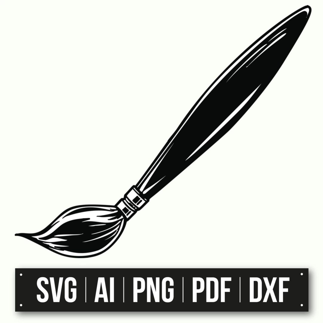 Paintbrush SVG | Paintbrush Vector | Painting SVG | Instant Download ...