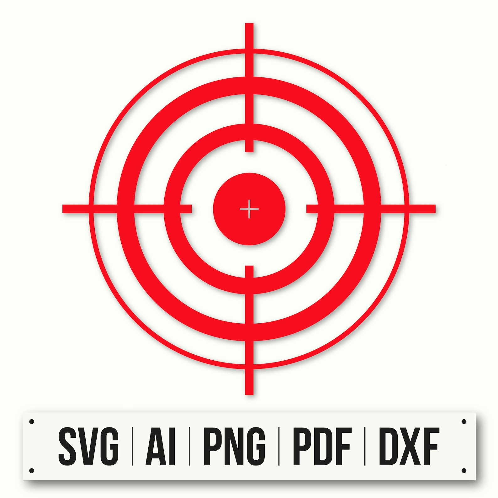 Target SVG Files Clipart | Instant Download | Archery Target Board ...