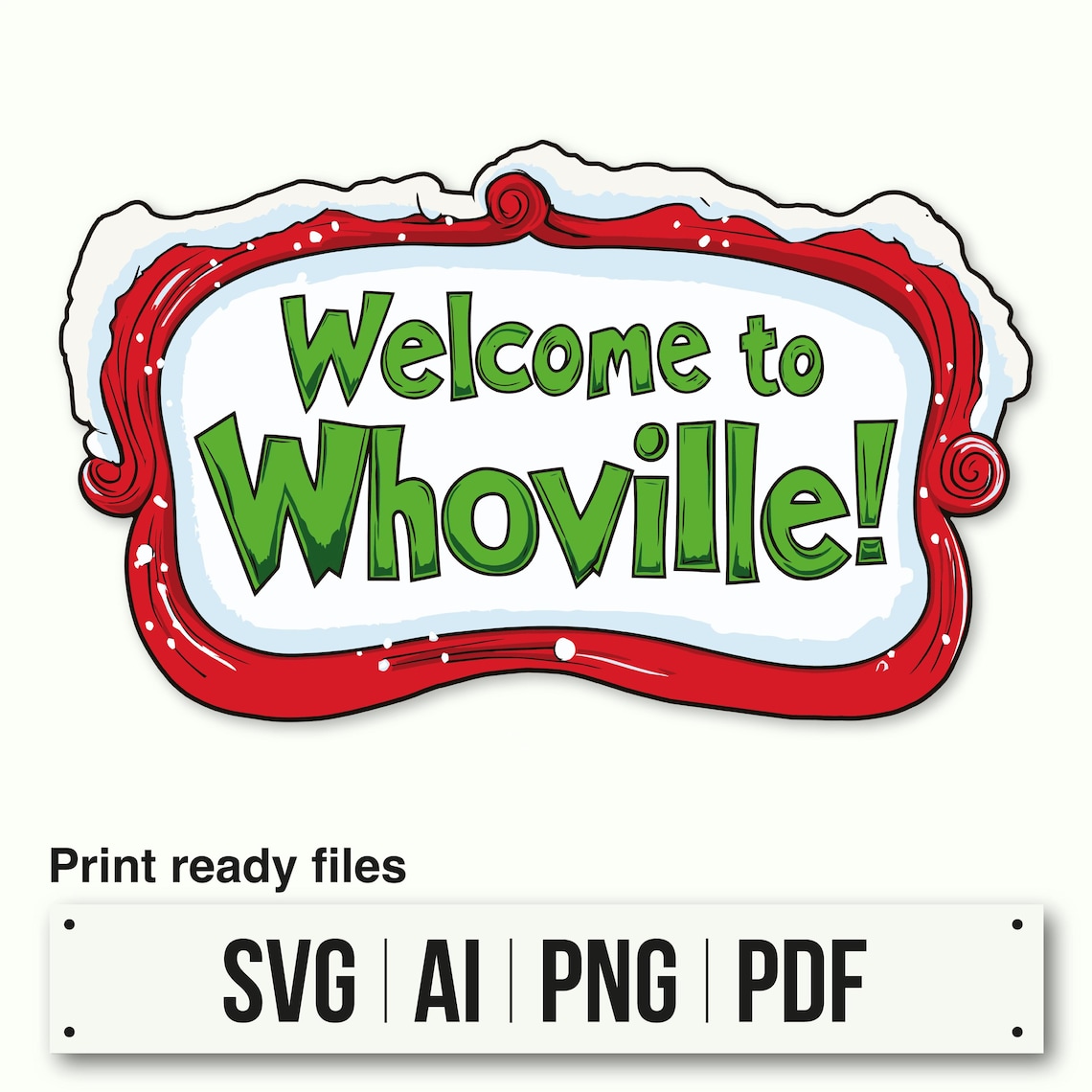 Welcome to Whoville Sign | Cindy Lou Who Lane Christmas Street Sign ...
