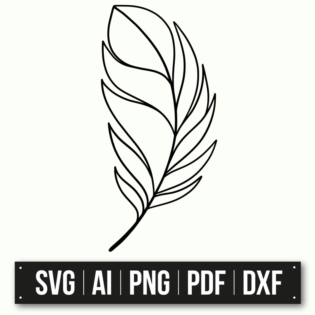 Minimalist Leaf Design | Botanical Line Art | Vector Leaf Illustration ...