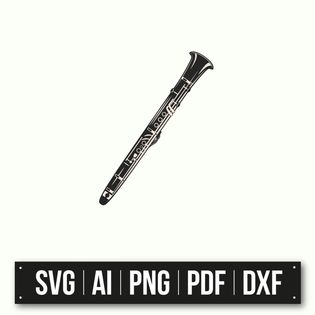 Clarinet Vector Image | Musical Instrument Graphic | Clarinet Design ...