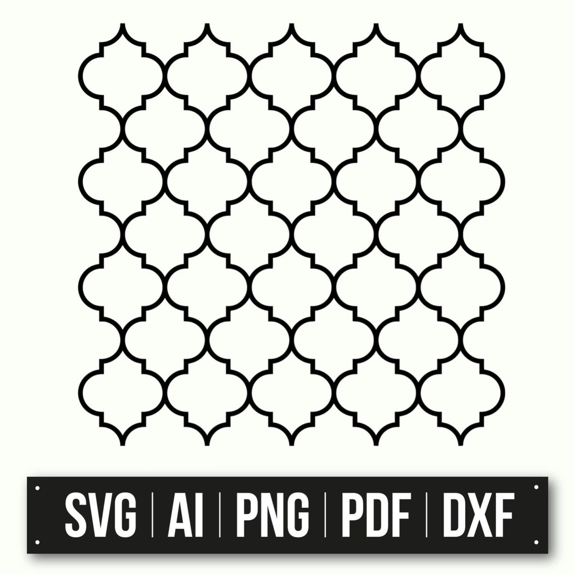 Moroccan Pattern | Geometric Design | SVG Cut File | Stencil Template ...