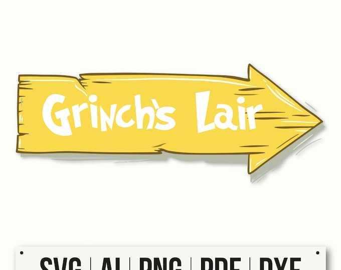 Grinch Direction Signs SVG | Bundle Street Sign Whoville SVG | Instant ...