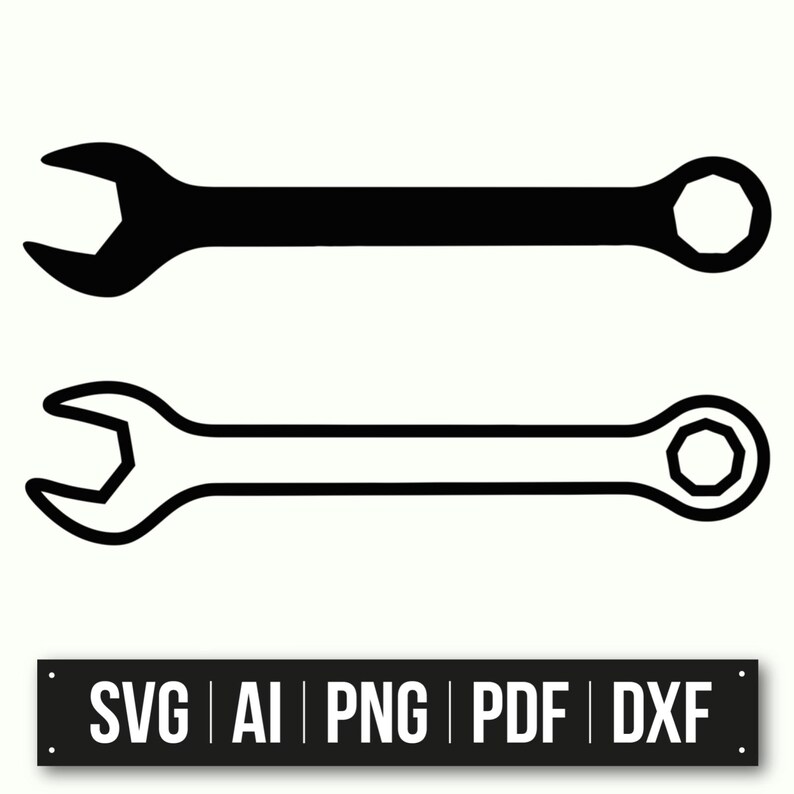 Wrench Vector Images for Craft and Design | Instant Download | Wrench ...