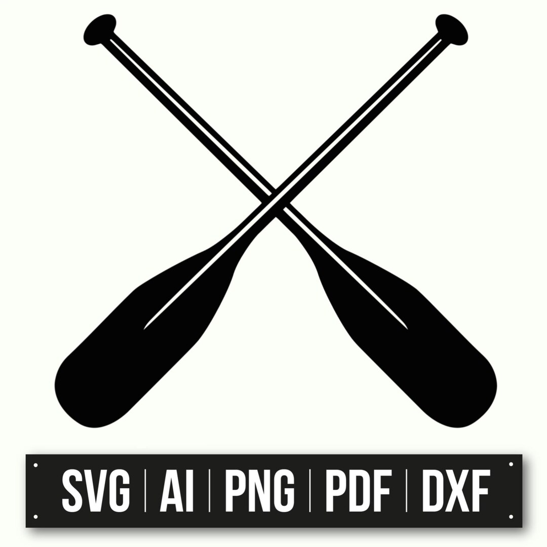 Crossed Oars Graphic Design | Instant Download | SVG Files for Cricut ...