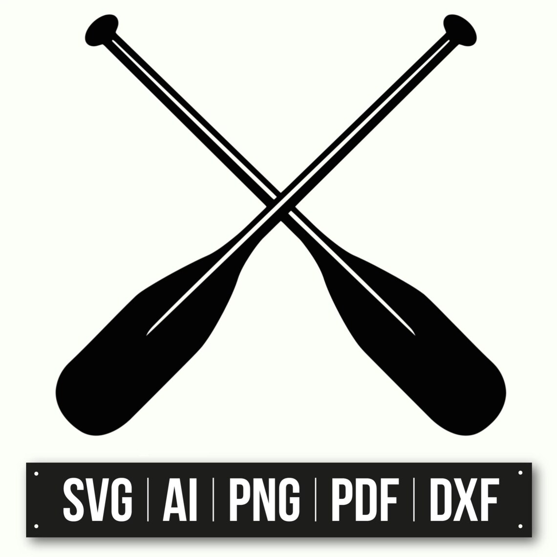 Crossed Oars Graphic Design | Instant Download | SVG Files for Cricut ...