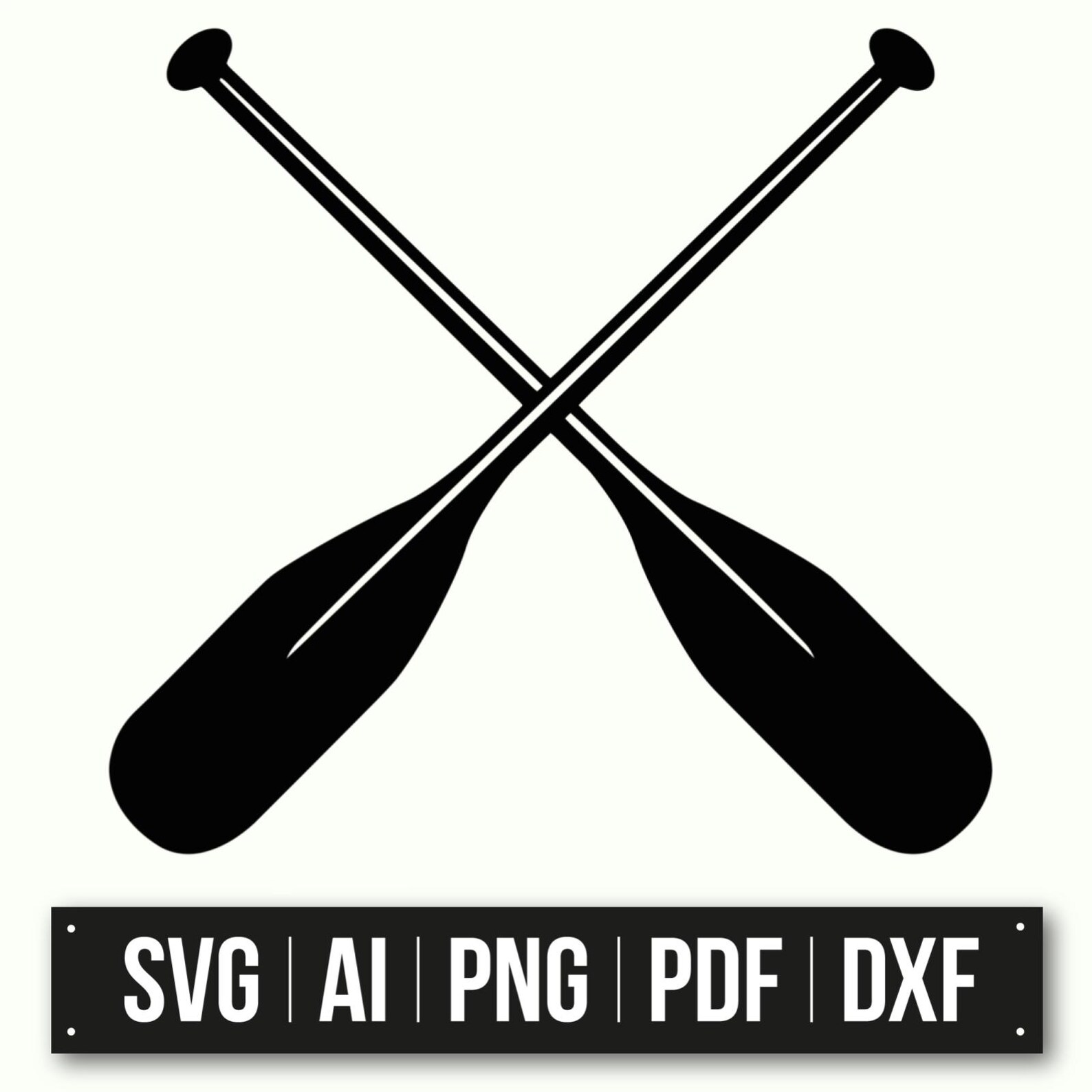 Crossed Oars Graphic Design | Instant Download | SVG Files for Cricut ...