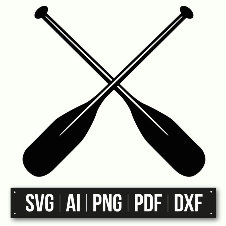 Crossed Oars Graphic Design | Instant Download | SVG Files for Cricut ...