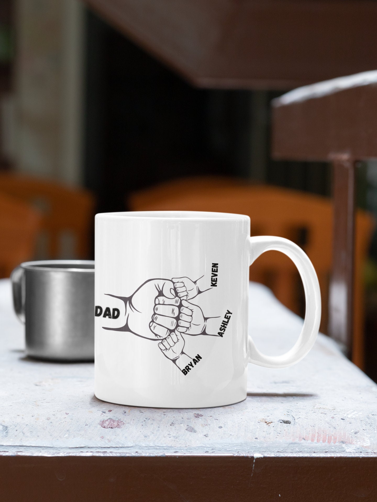 Dad Mug No 1, Personalized Name Mug for Dad, Mug With Dad Phrases ...