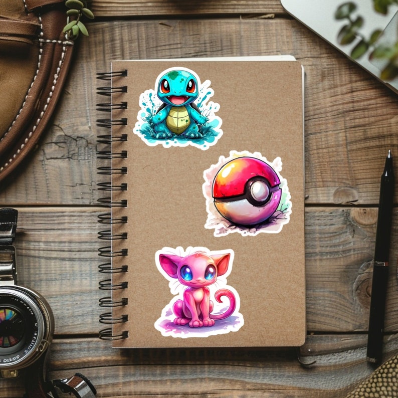 Pokemon Fan Art Printable Stickers Gift for Pokemon Trainers Catch Them ...