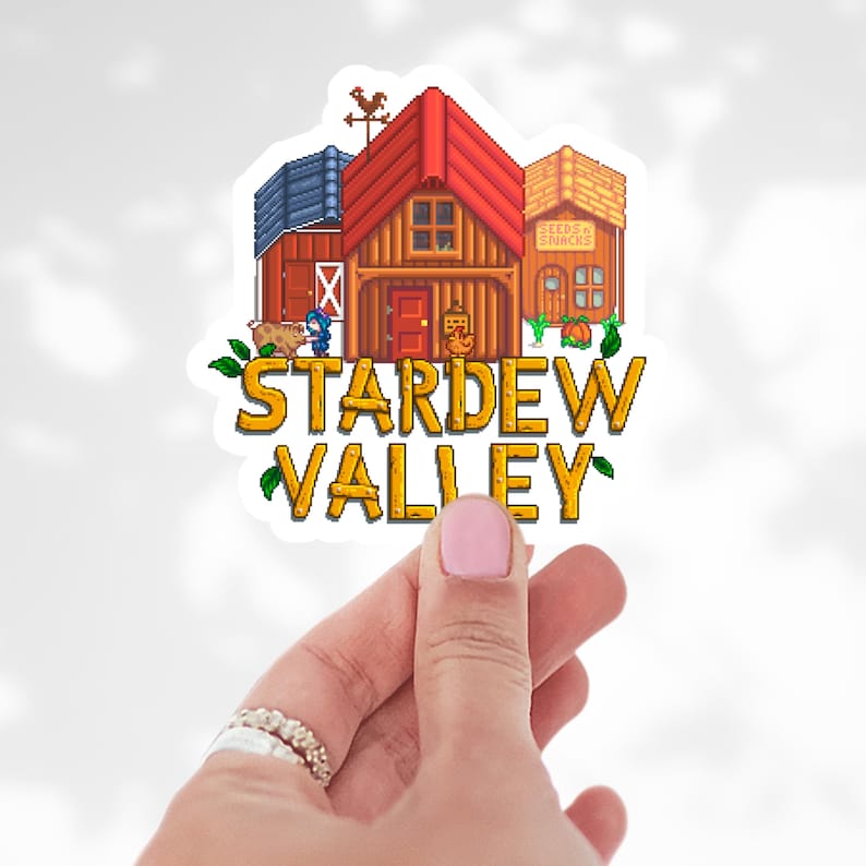Stardew Valley Printable Stickers, Cute Pixel Art Farm Animals Junimos ...