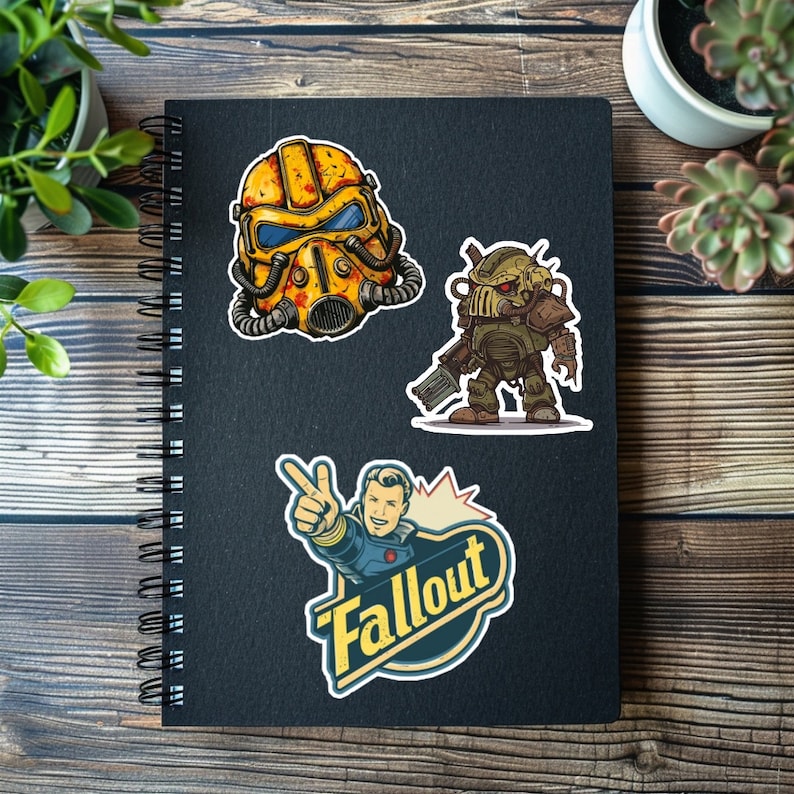 Fallout Printable Stickers Digital Decals for Post Apocalyptic ...