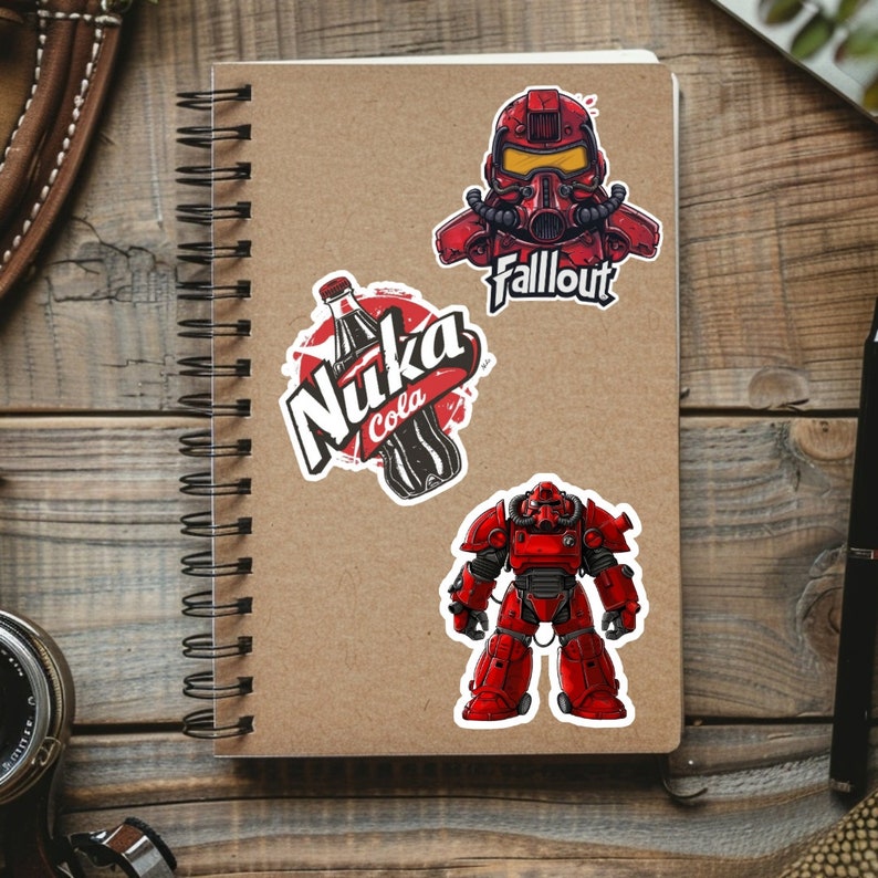 Fallout Printable Stickers Digital Decals for Post Apocalyptic ...