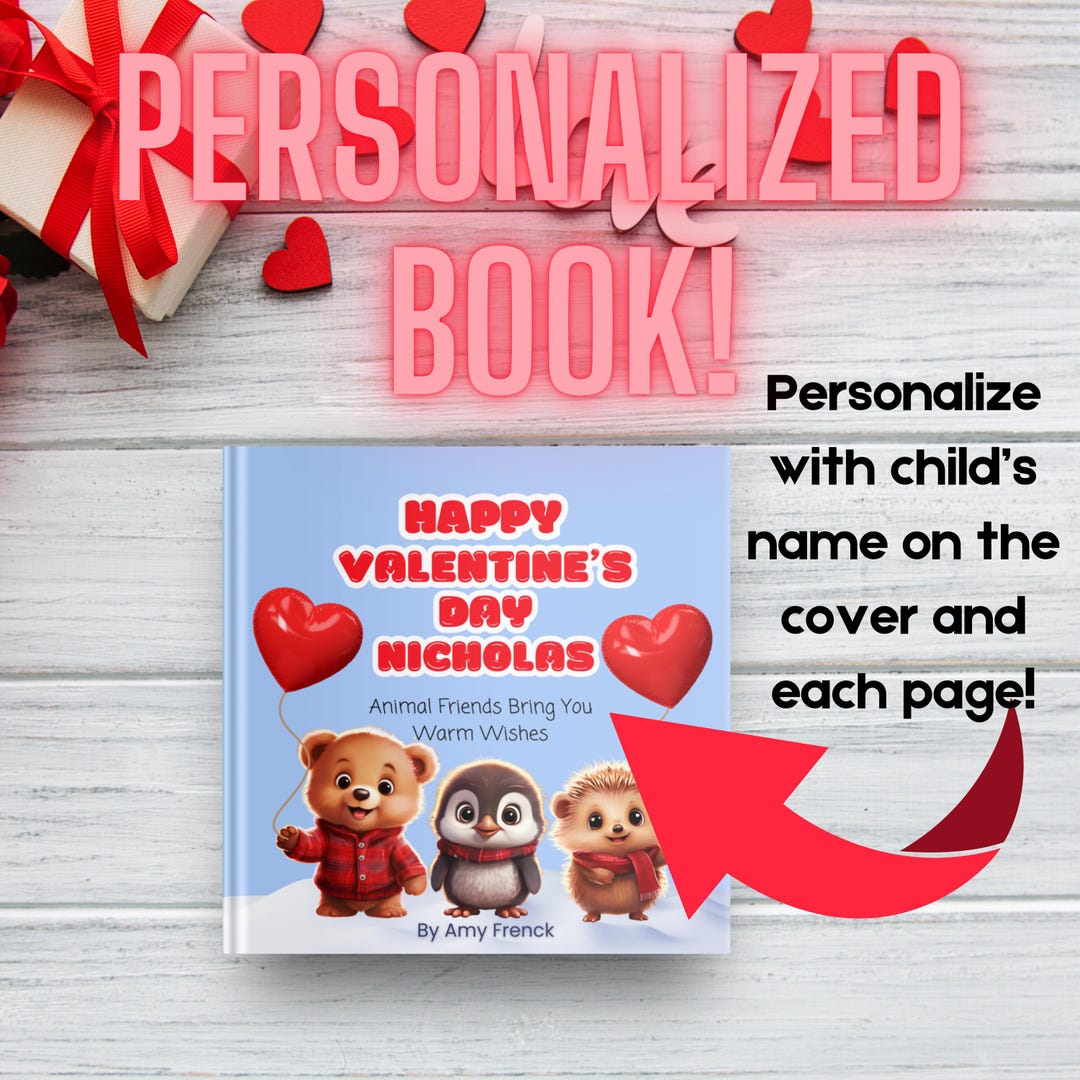 Valentine Book for Kids, Gifts for Kids From Mom, Personalized ...