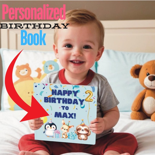Boys 1st Birthday Book - Etsy